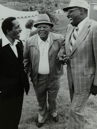 'Milt Jackson, Budd Johnson and Major Holley at the Capital Radio Jazz ...