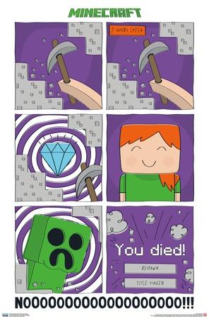 'Minecraft - Simple Comic Alex Creeper' Prints - Trends International ...