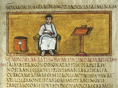 'Miniature on Parchment Depicting the Portrait of Virgil, Latin ...