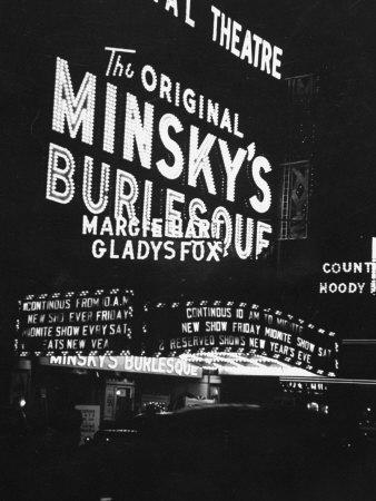 'Minsky's Burlesque' Photographic Print - Peter Stackpole | AllPosters.com
