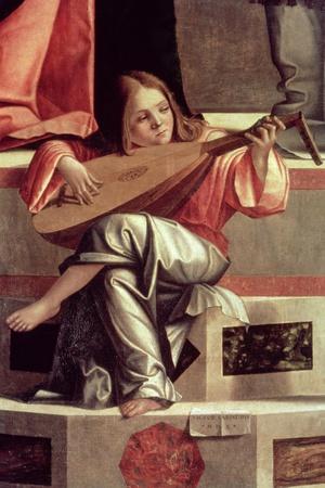 'Minstrel Angel Playing a Lute, Detail from the Presentation of Jesus ...