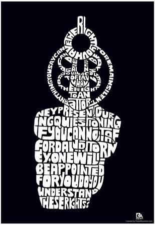 'Miranda Rights Text Poster' Photo | AllPosters.com