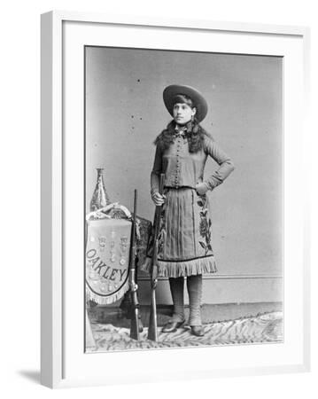 'Miss Annie Oakley, Little Sure Shot, Buffalo Bill's Wild West, C.1890 ...
