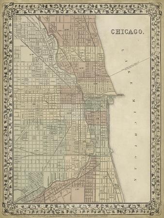 'Plan of Chicago' Prints - Mitchell | AllPosters.com