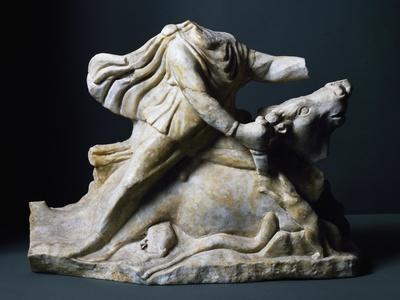 'Mithras Killing the Bull Sculpture, 3rd Century' Giclee Print ...