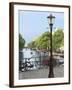 'Old Gas Lamp Post and Bicycles on a Bridge over a Canal in Amsterdam ...