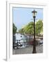 'Old Gas Lamp Post and Bicycles on a Bridge over a Canal in Amsterdam ...