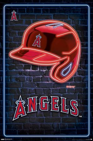'MLB Los Angeles Angels - Neon Helmet 23' Posters - Trends ...