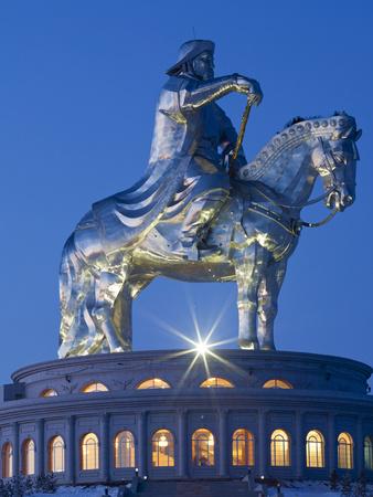 'Mongolia, Tov Province, Tsonjin Boldog, a 40M Tall Statue of Genghis ...