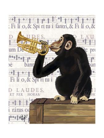 'Monkey Playing Trumpet' Posters - Fab Funky | AllPosters.com