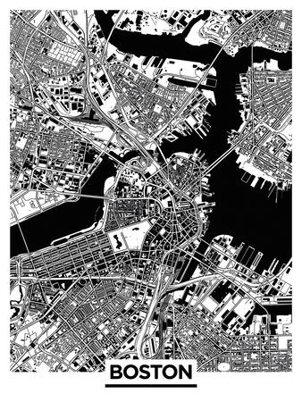 'Monochrome - Boston' Giclee Print - Olivier Gratton-Gagne | AllPosters.com