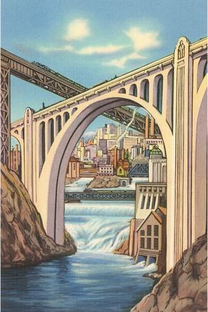 Monroe Street Bridge, Spokane, Washington Prints | AllPosters.com
