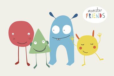 'Monster Friends' Giclee Print - Clara Wells | AllPosters.com