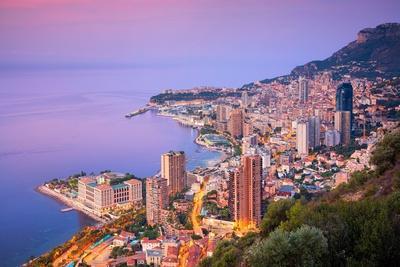 Monte Carlo, Monaco. Aerial cityscape image of Monte Carlo, Monaco ...
