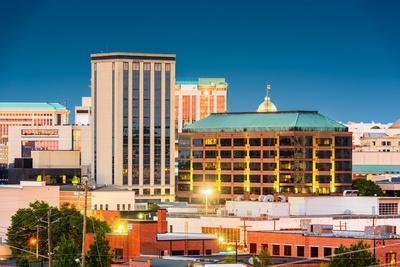 Montgomery, Alabama, USA downtown cityscape at twilight Photo ...