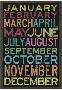 'Months of the Year Colorful Text' Photo | AllPosters.com