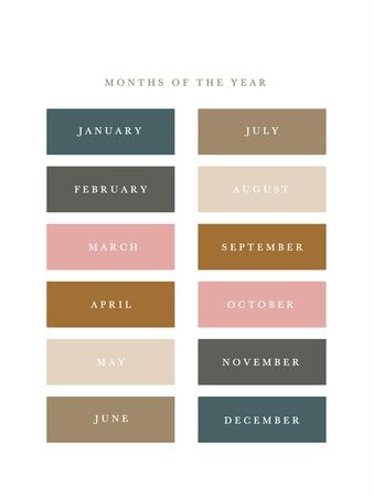 'Months of the Year Fall Gems' Print - Leah Straatsma | AllPosters.com