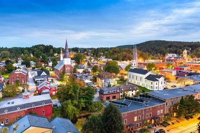 'Montpelier, Vermont, USA autumn town skyline' Photo | AllPosters.com
