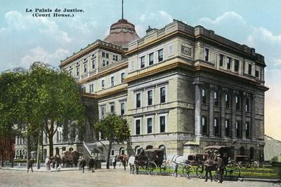 'Montreal, Quebec - Court House Exterior' Poster - Lantern Press ...