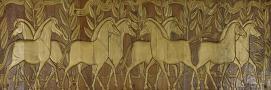 Monumental Parcel-Gilt Carved Wooden Panel, from R. M. S. Britannic by ...