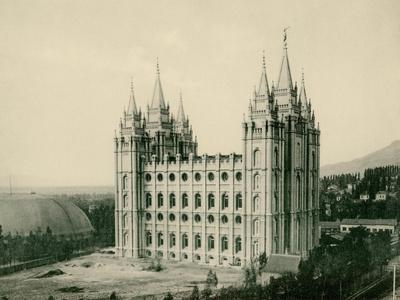 'Mormon Temple at Salt Lake City, Circa 1890' Giclee Print | AllPosters.com