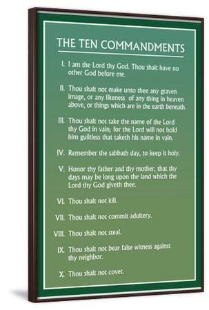'Mormon Ten Commandments' Print | AllPosters.com