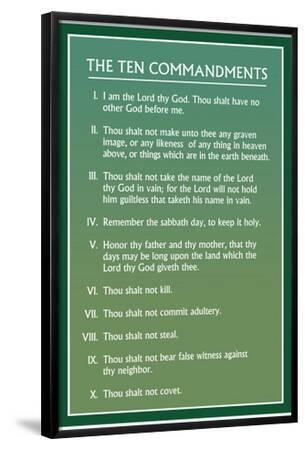 'Mormon Ten Commandments' Print | AllPosters.com