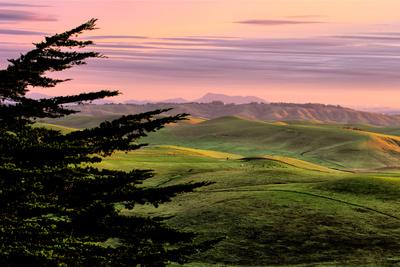 'Morning Light and Marin County Hills, St. Helena, Northern California ...