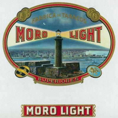 'Moro Light Superiores Brand Cigar Inner Box Label' Print - Lantern ...