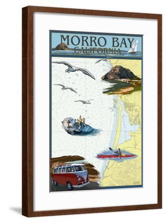 'Morro Bay, California - Nautical Chart' Poster - Lantern Press ...