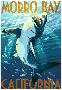 'Morro Bay, California - Stylized Sharks' Prints | AllPosters.com
