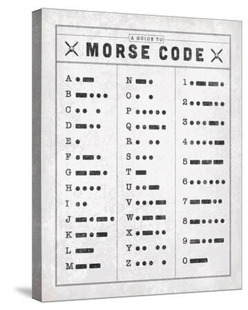 'Morse Code' Stretched Canvas Print - The Vintage Collection ...