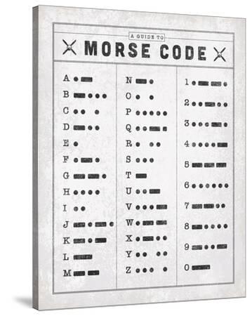 'Morse Code' Stretched Canvas Print - The Vintage Collection | AllPosters.com
