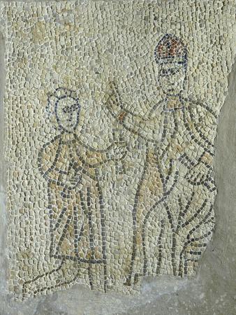 'Mosaic Flooring Representing Meeting of Pope Innocent III and Alexius ...