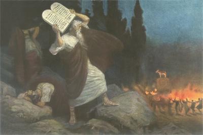 'Moses Breaking Tablets' Prints | AllPosters.com
