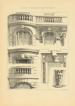 'Motifs D'architecture Moderne II' Premium Giclee Print - Schmidt ...