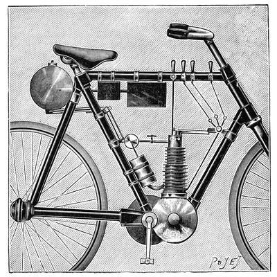 Motorcycle, 1895 Giclee Print | AllPosters.com