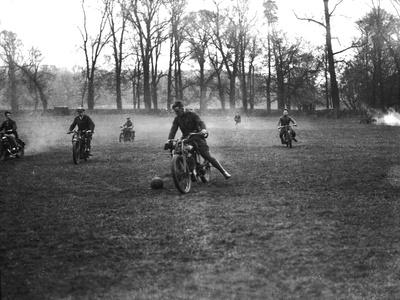 'Motorcycle Football' Photographic Print | AllPosters.com