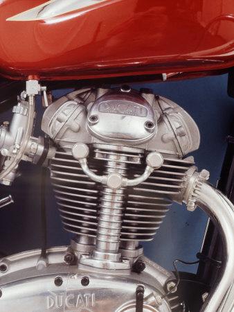 'Motorcycles: Closeup of a Ducati Engine' Photographic Print - Yale ...