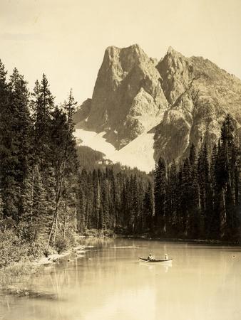 'Mount Burgess and Emerald Lake, Yoho National Park, Canada, 1926 (B/W ...