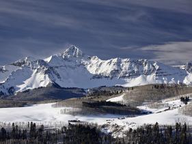 'Mount Wilson in the Winter, Uncompahgre National Forest, Colorado, USA ...
