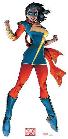 'Ms. Marvel - Marvel Now Lifesize Cardboard Cutout' Cardboard Cutouts ...