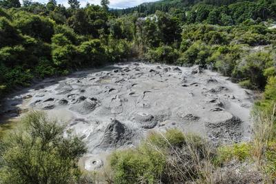 'Mud Bubbles in a Mud Field in the Te Puia Maori Cultural Center ...