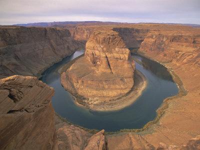 'Muleshoe Bend, Colorado River, Glen Canyon, Arizona, USA' Photographic ...