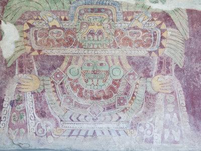 'Murals, Teotihuacan, 150Ad to 600Ad and Later Used by the Aztecs ...