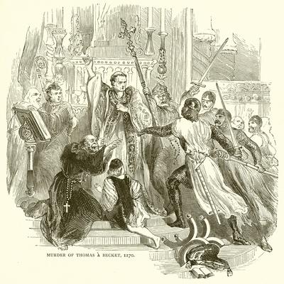 Murder of Thomas a Becket, 1170 Giclee Print | AllPosters.com