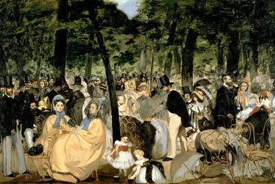 'Music in the Tuileries Gardens, 1862' Giclee Print - Edouard Manet ...