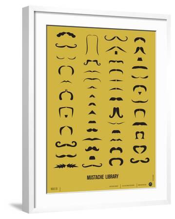 'Mustache Library Poster' Posters - NaxArt | AllPosters.com