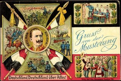 'Musterung, Deutschland, Kaiser Wilhelm II, Marine' Giclee Print ...