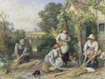 The Return of the Gleaners Giclee Print - Myles Birket Foster ...